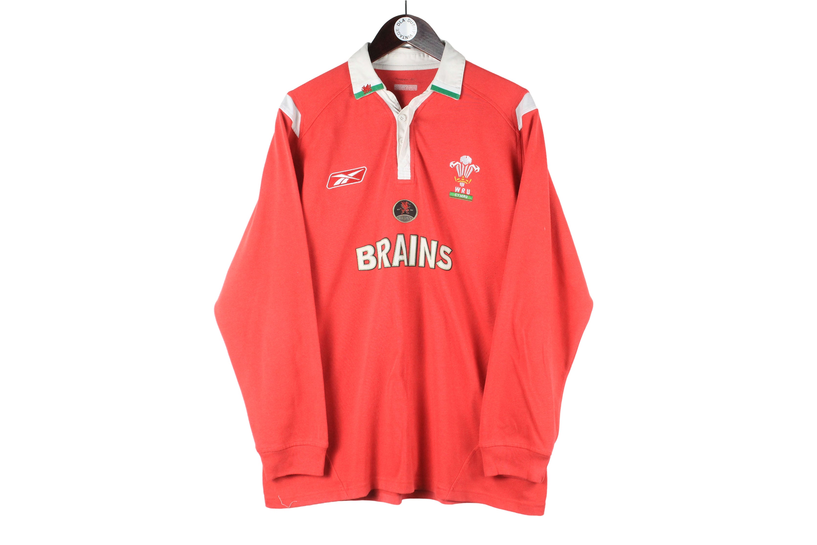 Vintage Wales Rugby Union 2004/2006 Reebok Rugby Shirt Large – dla dushy