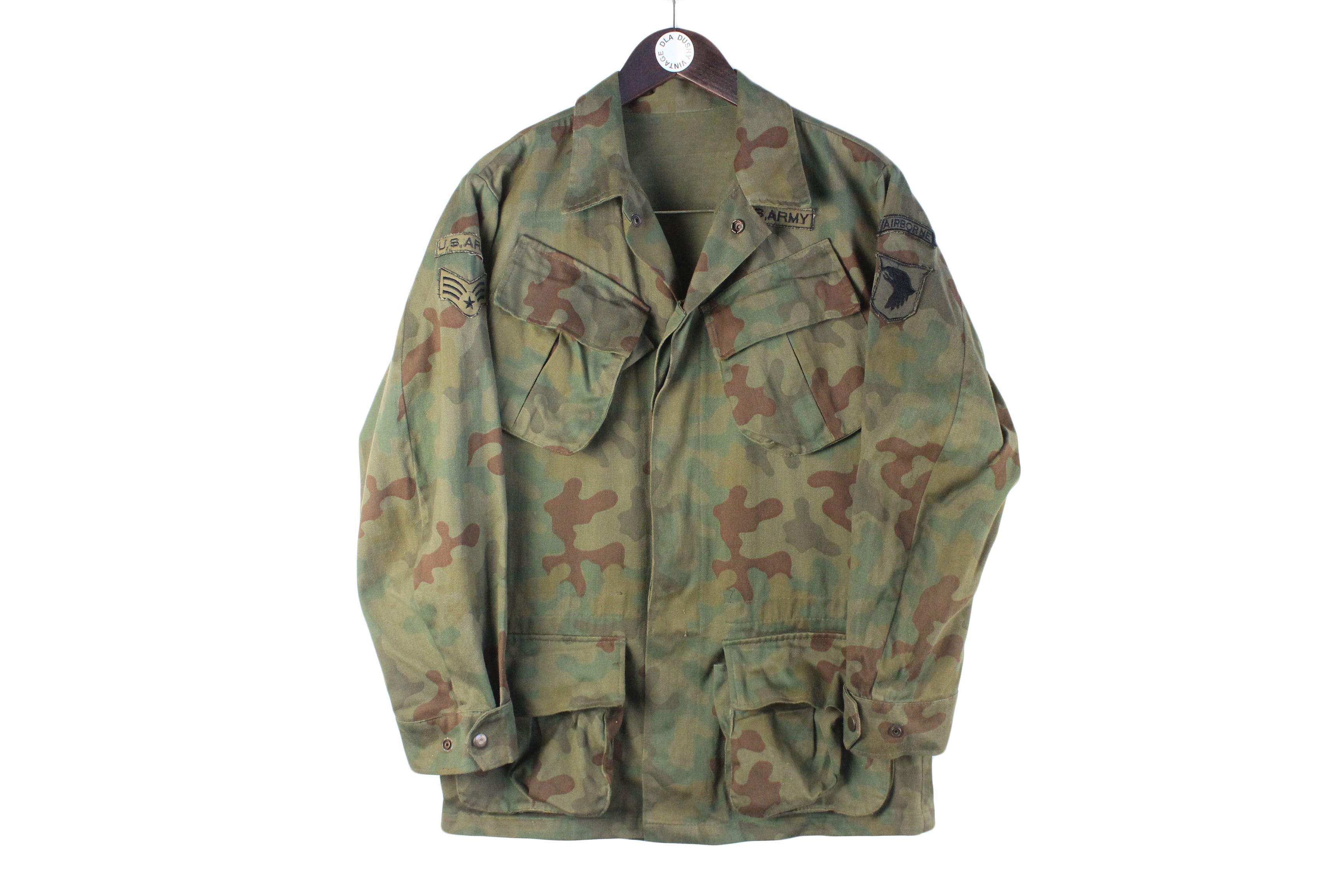 Vintage US Army Airborne Military Jacket Medium – dla dushy